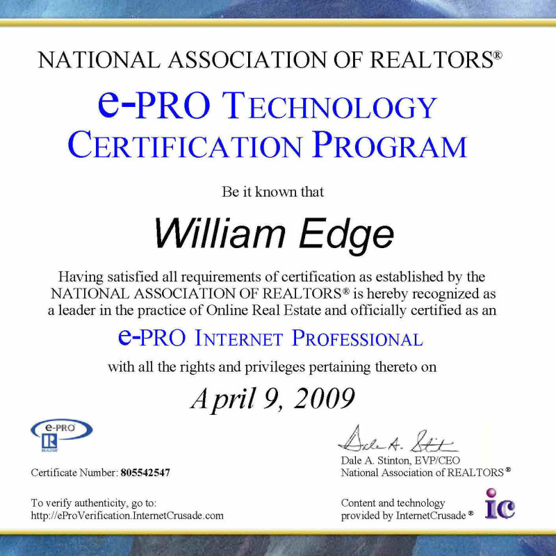 Designations and Certifications